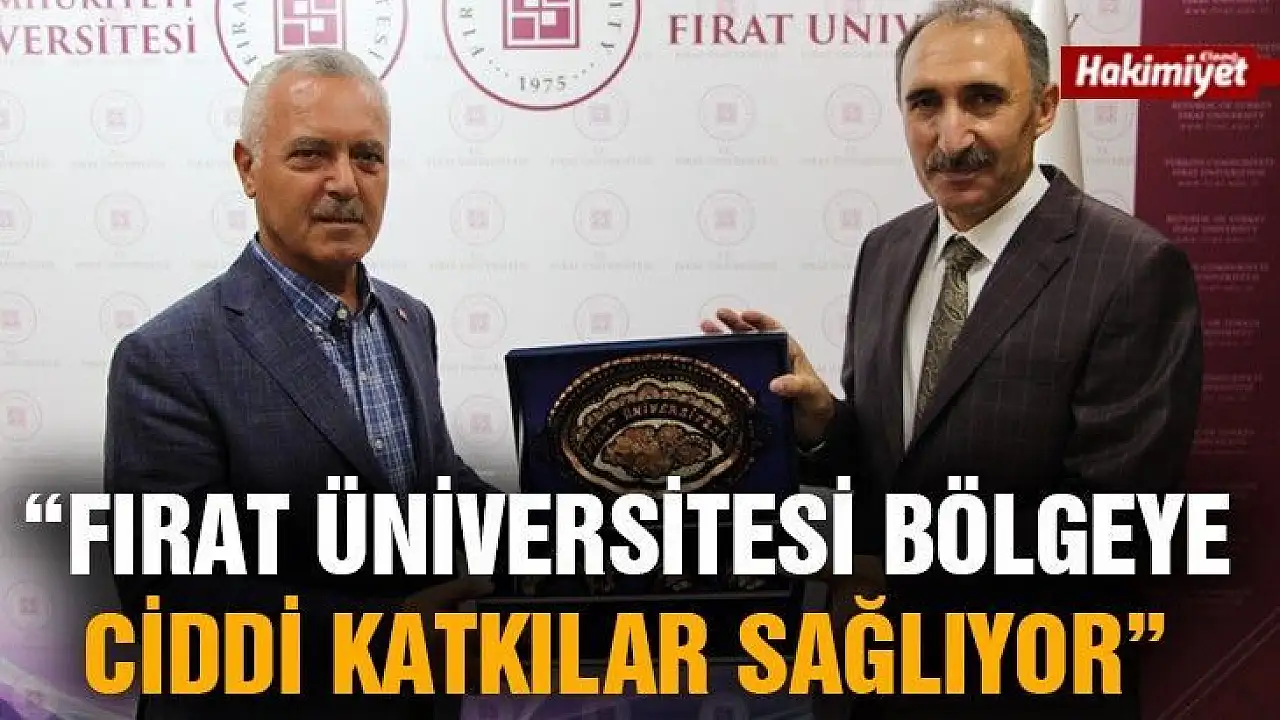 Milletvekili Mustafa Ataş: 'FIRAT üniversitesi Bölgeye Ciddi Katkılar ...