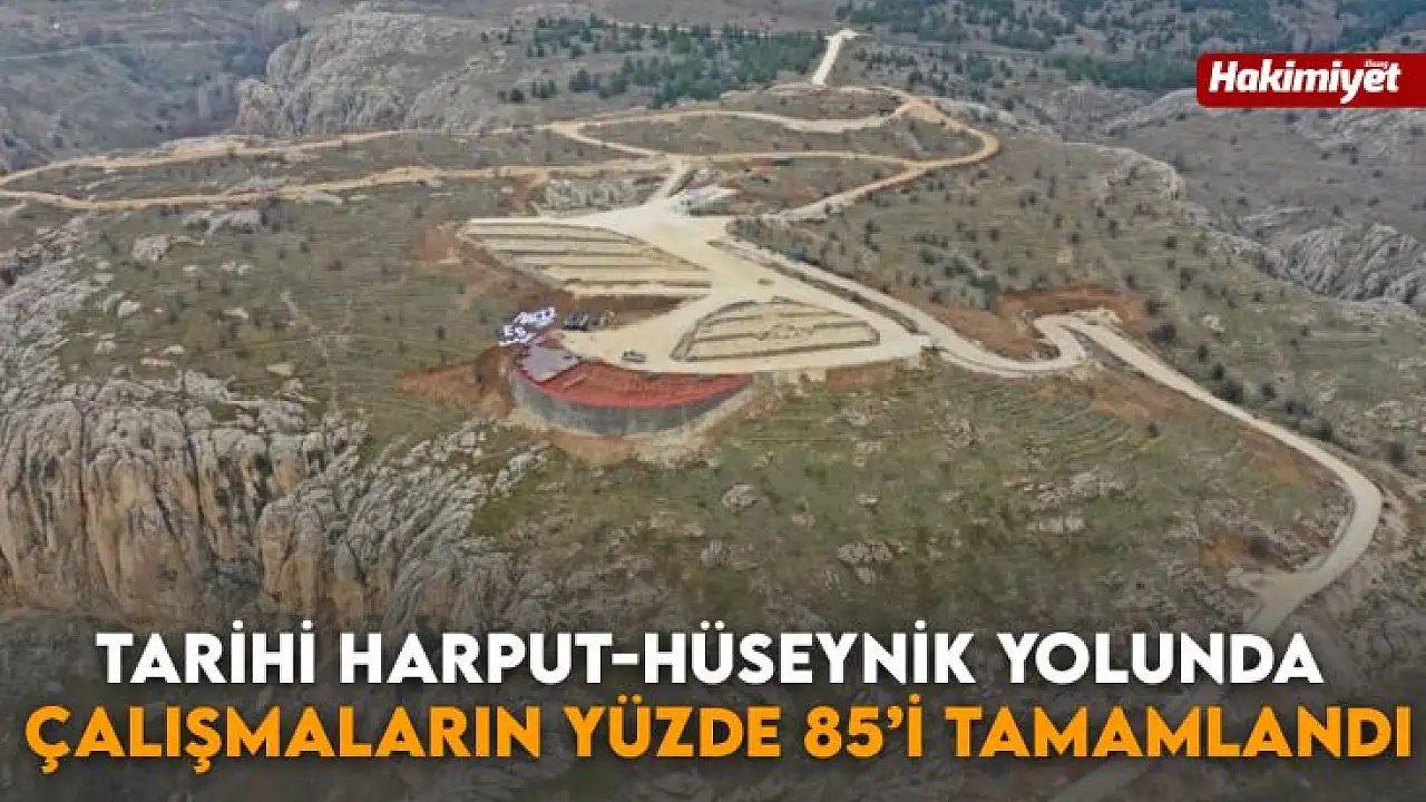 Tarihi Harput-Hüseynik yolunda çalışmaların yüzde 85'i tamamlandı